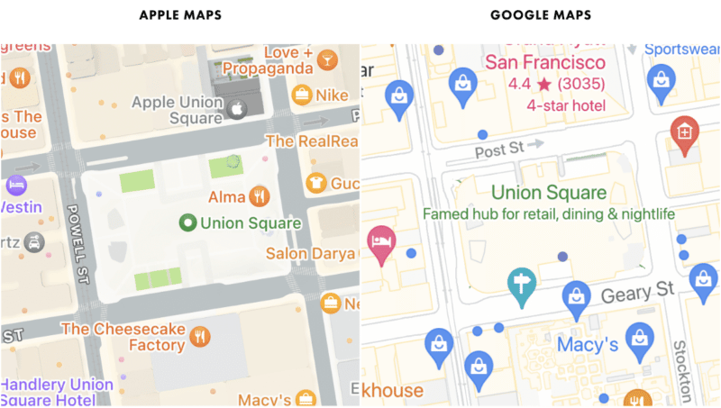 Google Maps vs. Apple Maps 2023 Comparison - Gadget Advisor