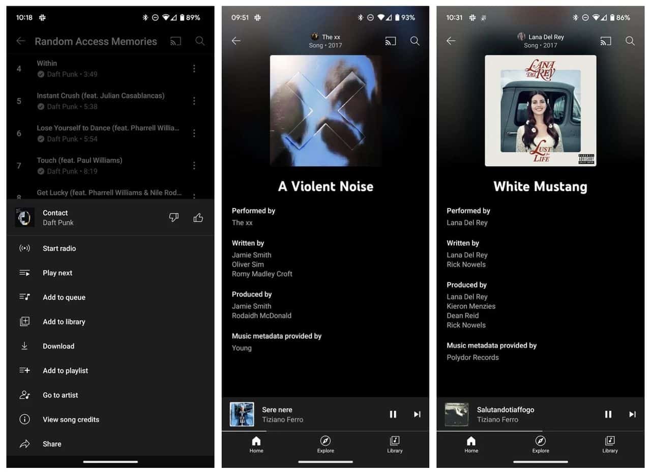 YouTube Music starts showing who wrote the songs - Gadget Advisor