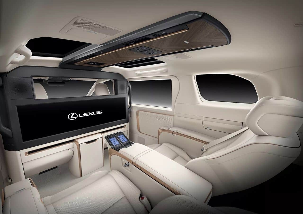 Lexus unveils new version of luxurious LM minibus limousine - Gadget ...