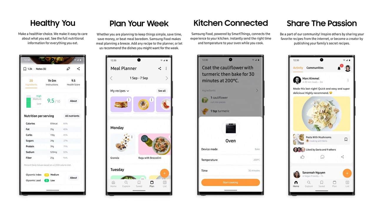 Samsung releases AI-driven food app, Food - Gadget Advisor